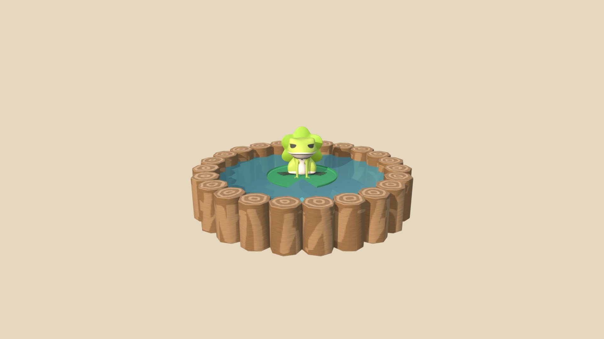 Travel Frog - 3D model by laichongwei [97adc74] - Sketchfab