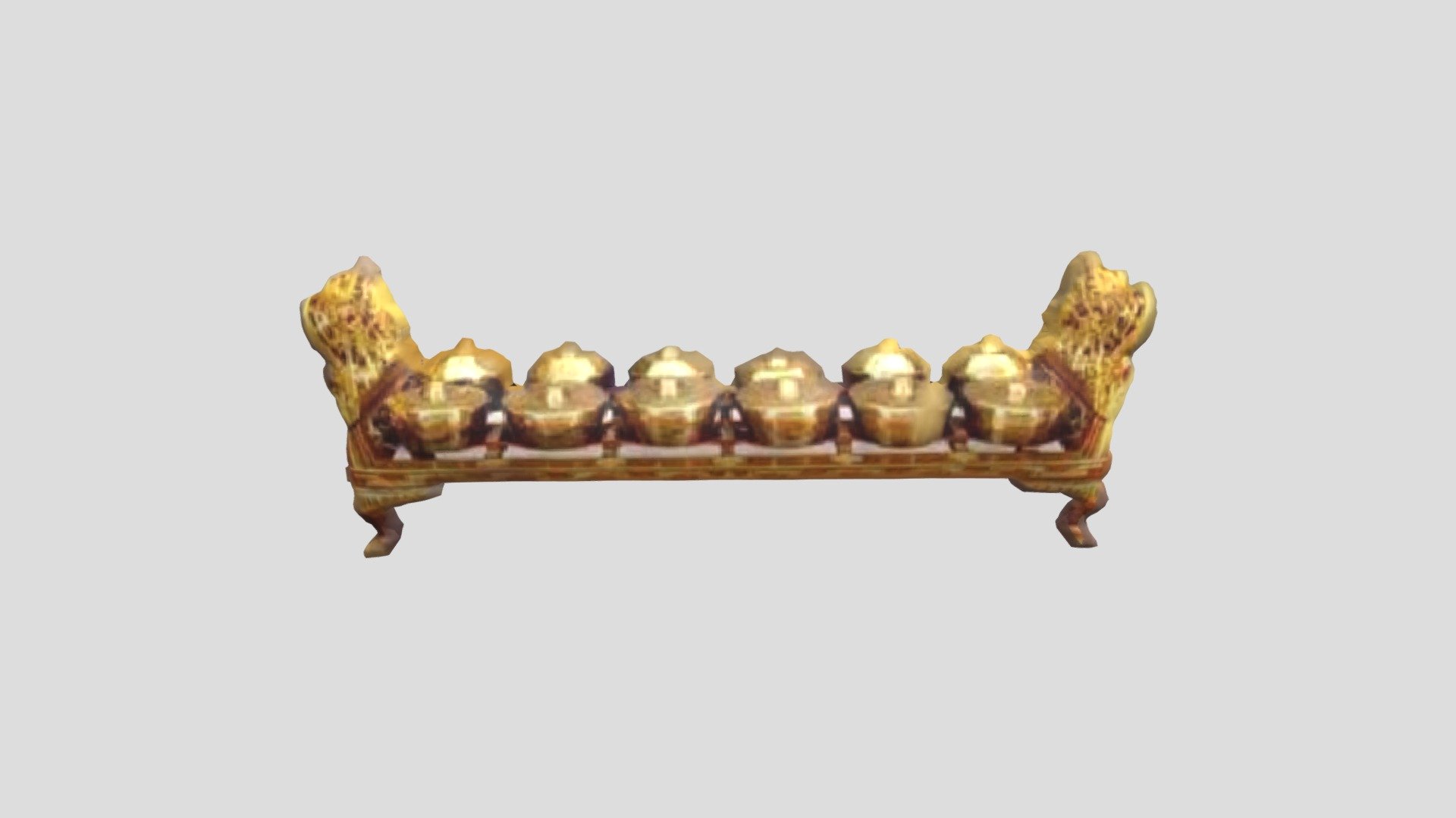 Jengglong - Alat Musik Tradisional Jawa Barat - 3D model by ...