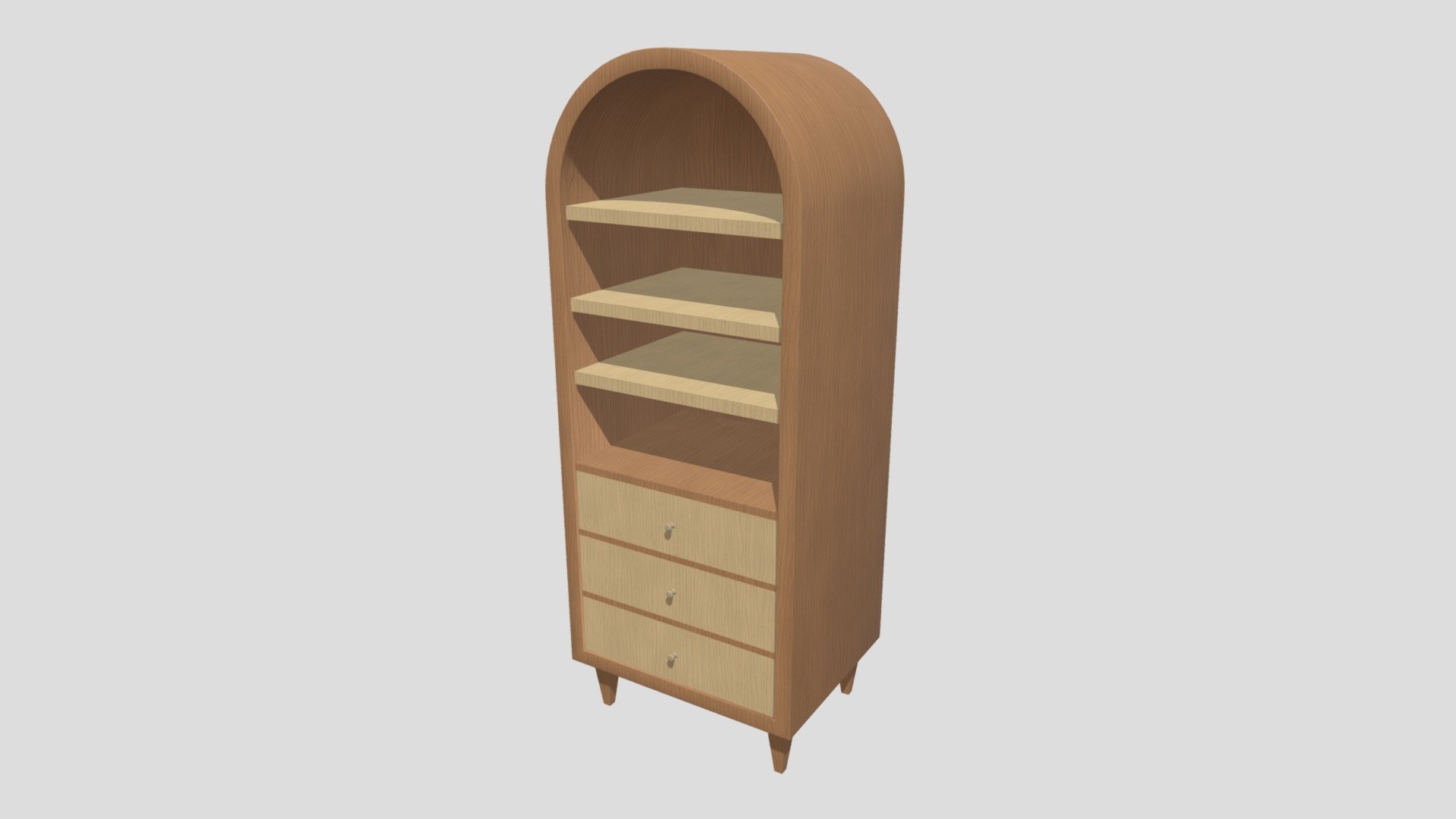 Round Bookshelf - Buy Royalty Free 3D model by Ed+ (@EDplus) [97aea77 ...