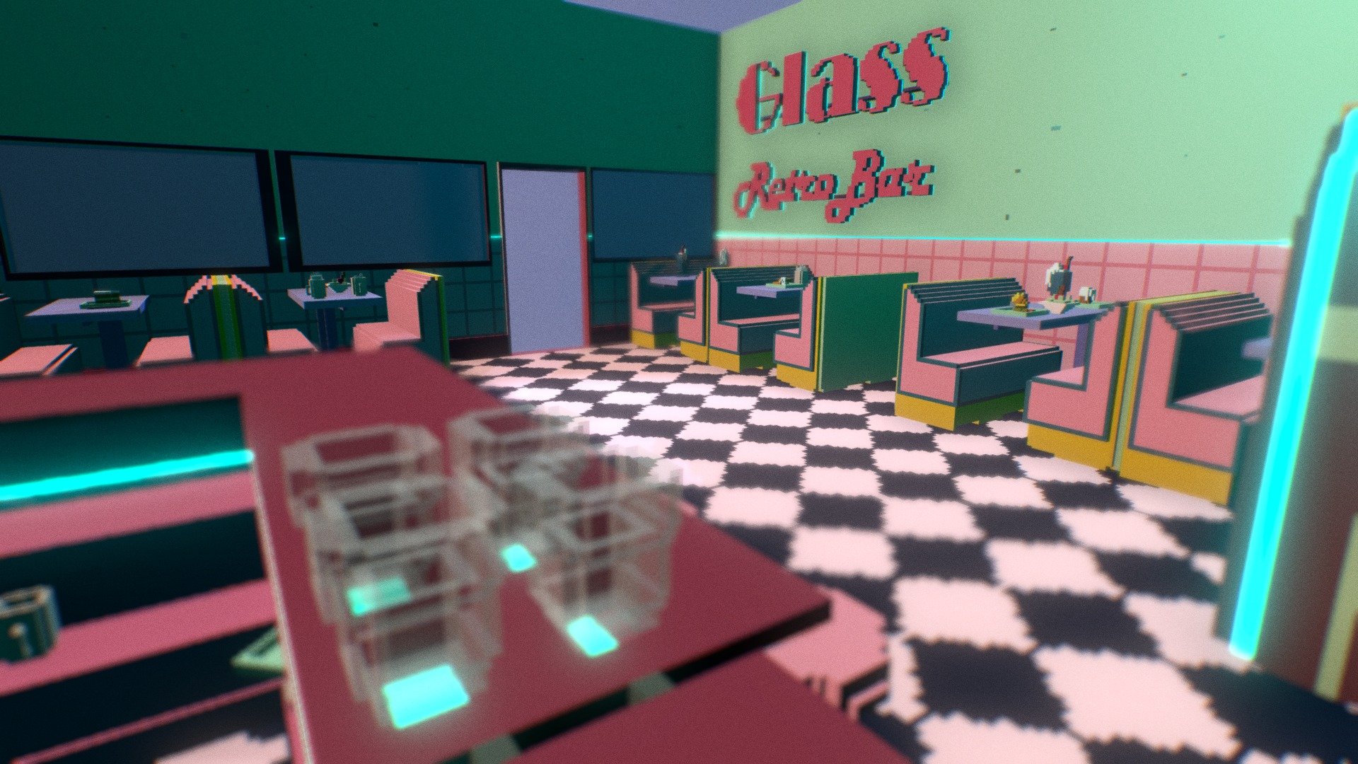 s17726_ Glass Retro Bar - 3D model by Kamila_S [97b0a9d] - Sketchfab