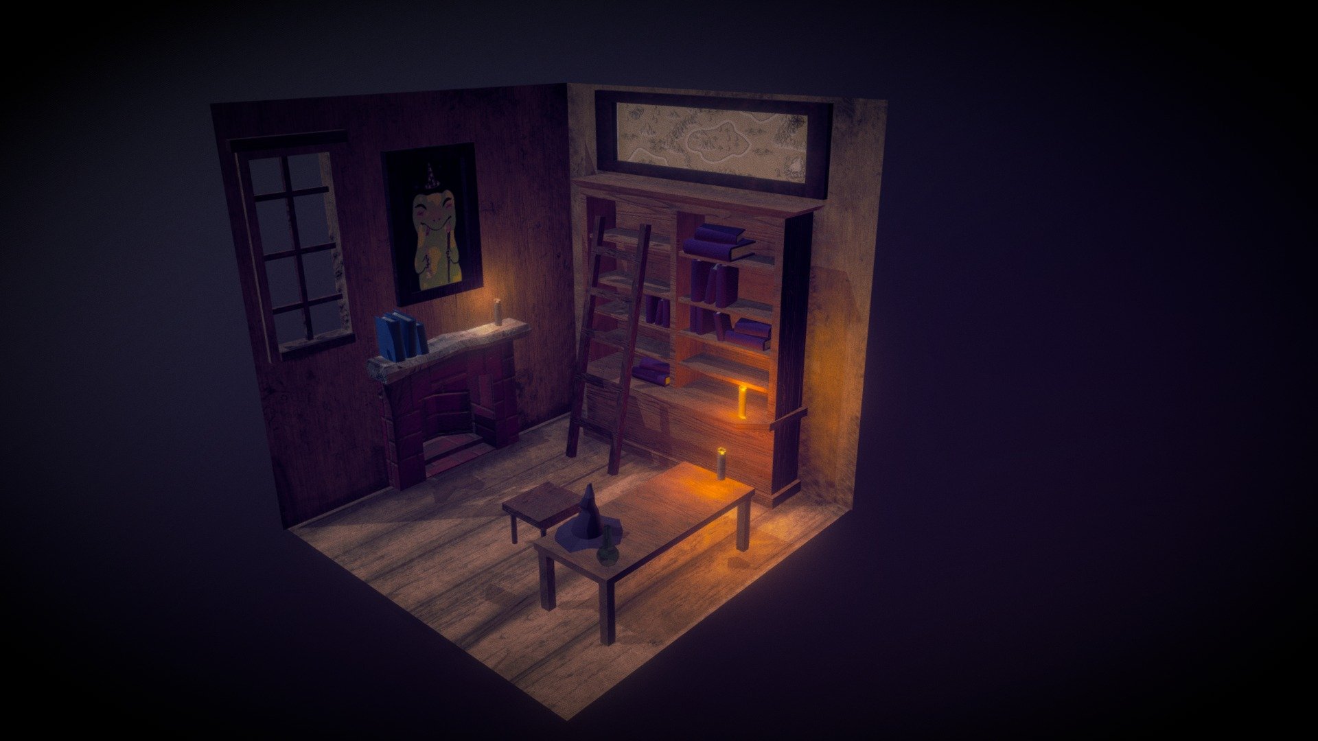 ruth_painter_dioramaturntable - 3D model by ipsolun [97b266f] - Sketchfab