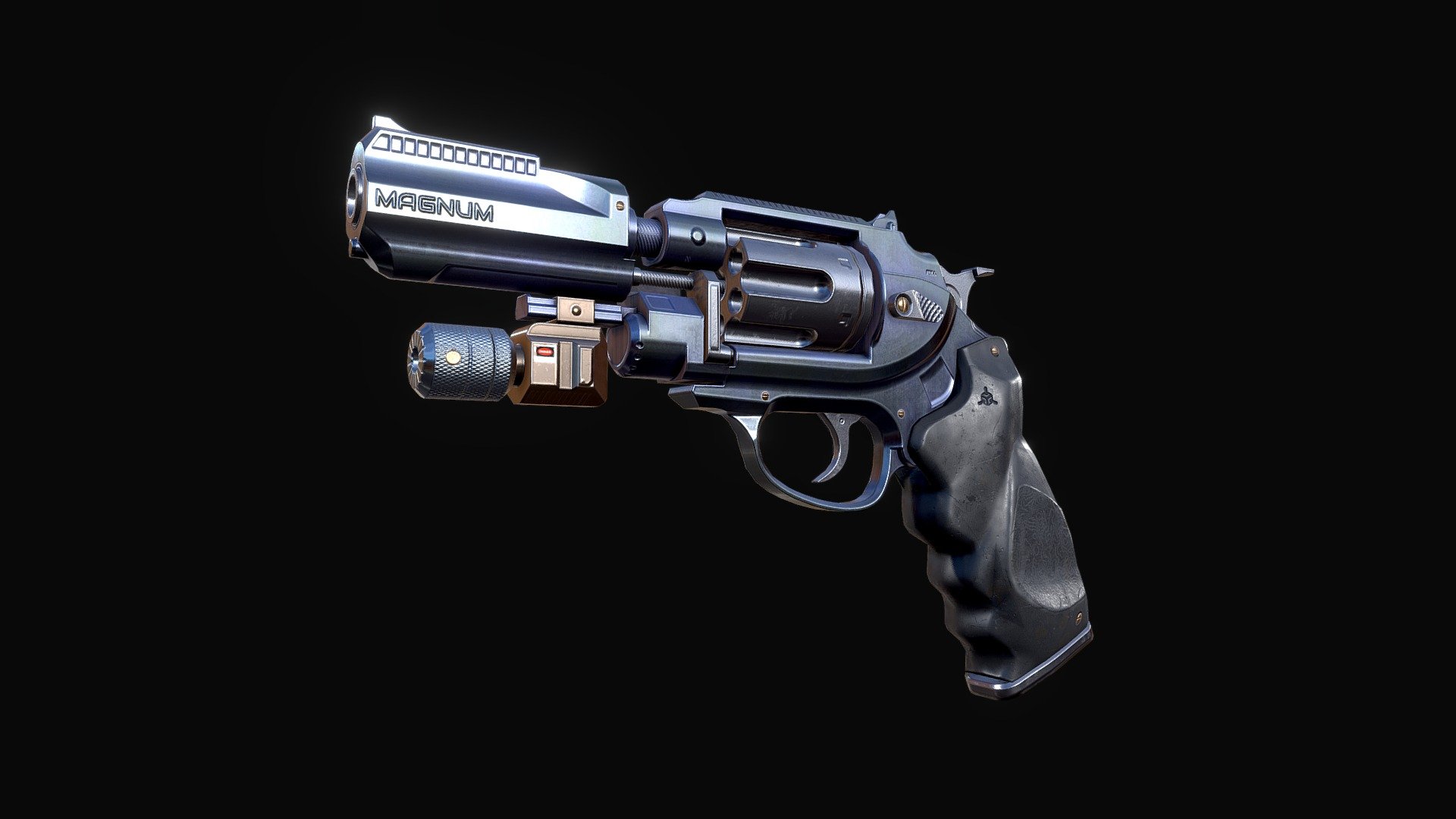 Magnum Modern Revolver - Buy Royalty Free 3D model by giantSwing ...