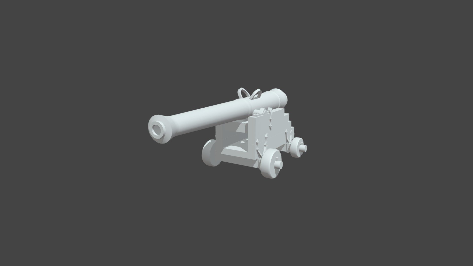 Low-Poly Cannon - Download Free 3D model by mgcgamer [97b383c] - Sketchfab