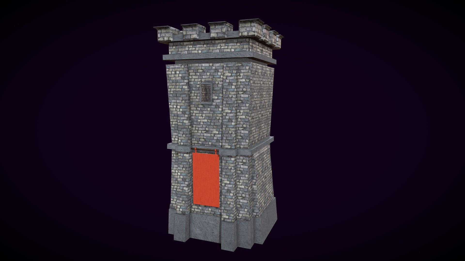 Castle Tower 3D Model - 3D model by dgonlinebr [97b3ff8] - Sketchfab