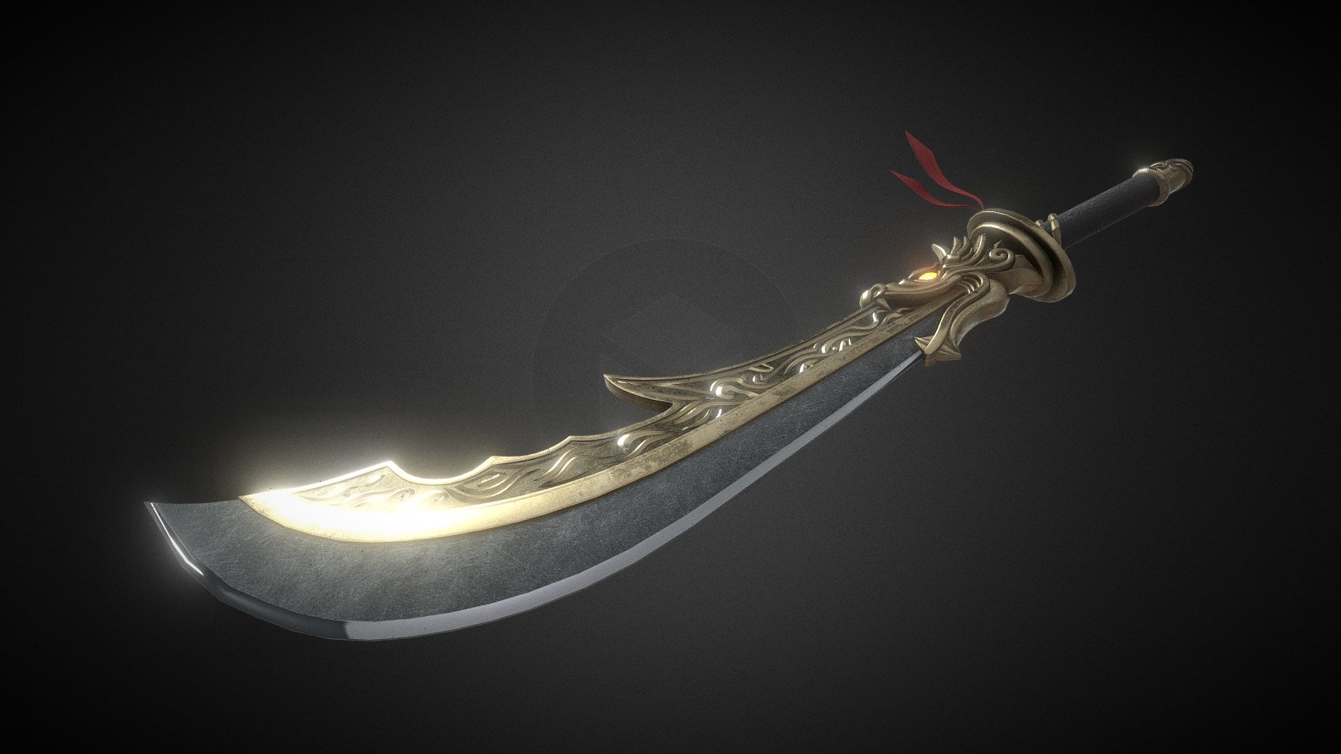 Dragon Blade - 3D model by Art_workshop [97b863a] - Sketchfab