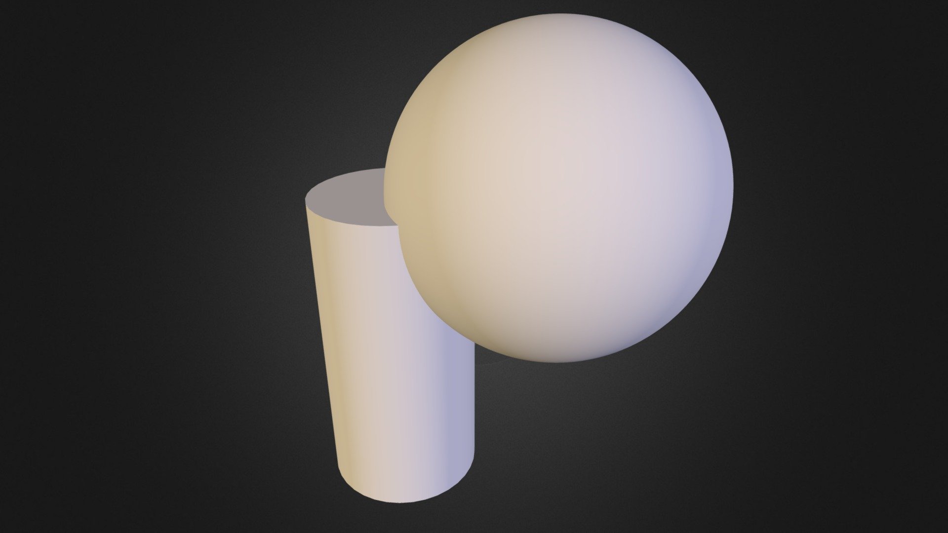 Sphere w/ cylinder - 3D model by DavidDobish [97bac06] - Sketchfab