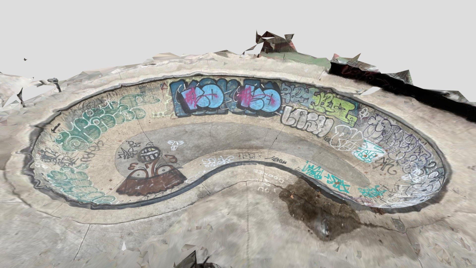 Fat Kid Skate Park Pool - Download Free 3D model by Graffiti ...