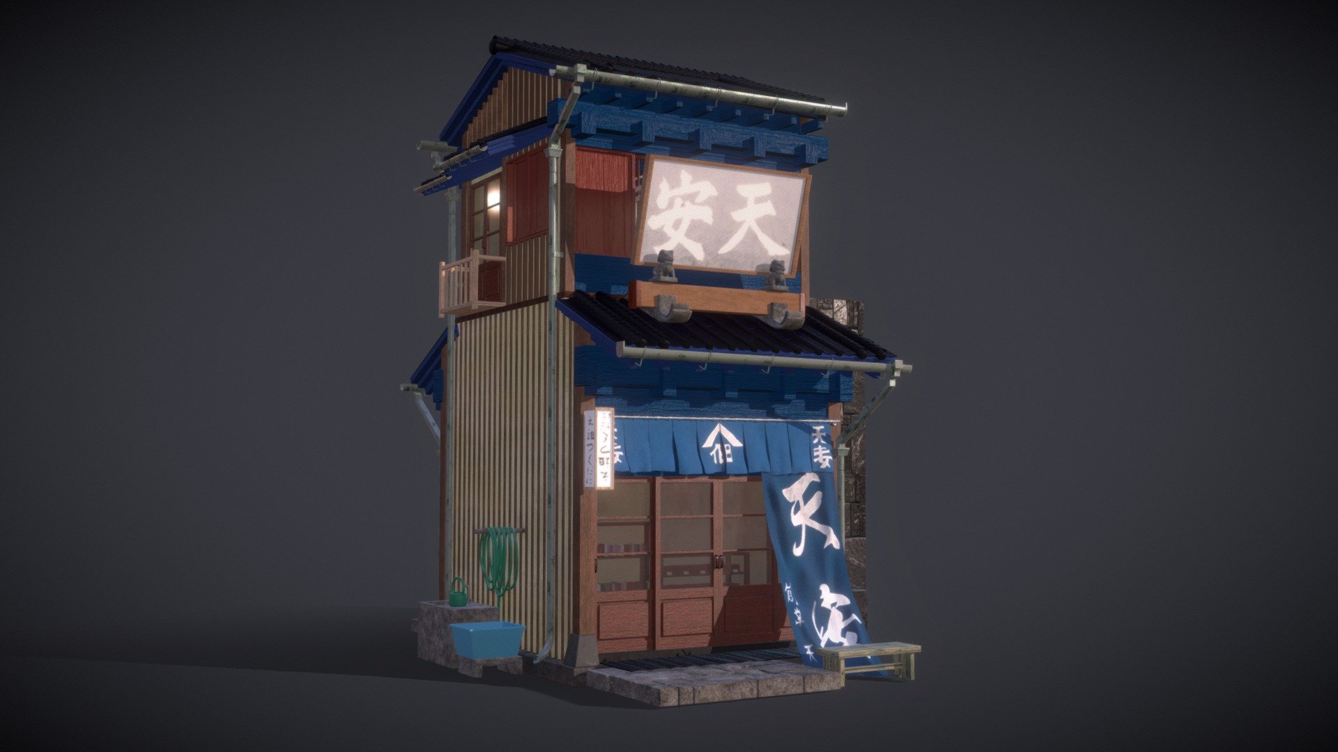 Japanese Store - Buy Royalty Free 3D model by TheRaffe (@Th3Raffe ...