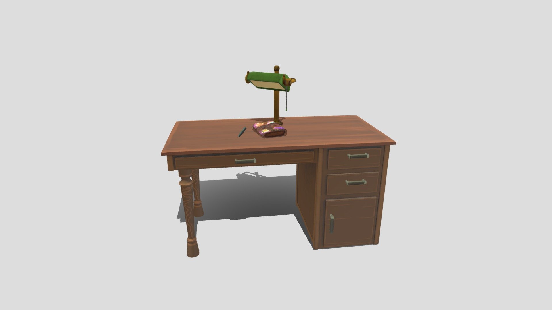 Diary & Office Diorama - 3D model by y.lepolard [97bbcac] - Sketchfab
