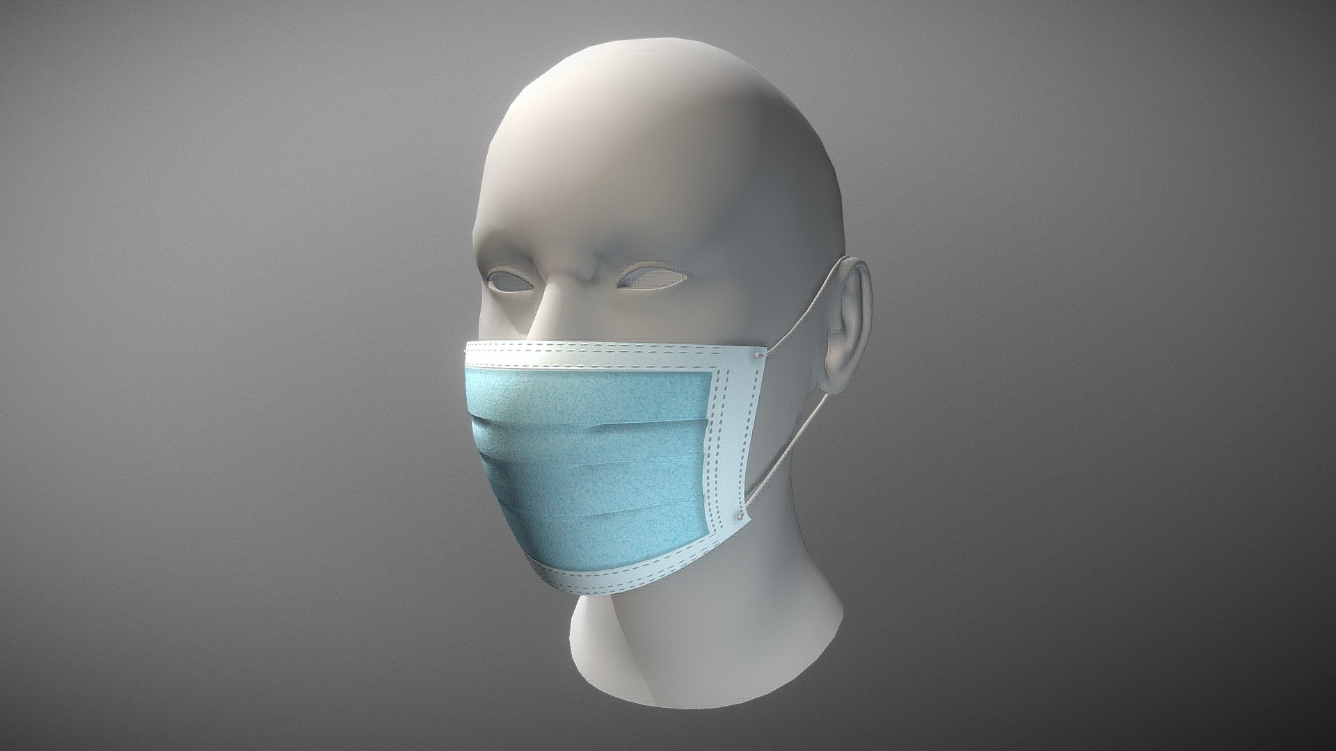[PBR] Surgical Mask - 3D model by Actum Lab | Augmenting The World ...