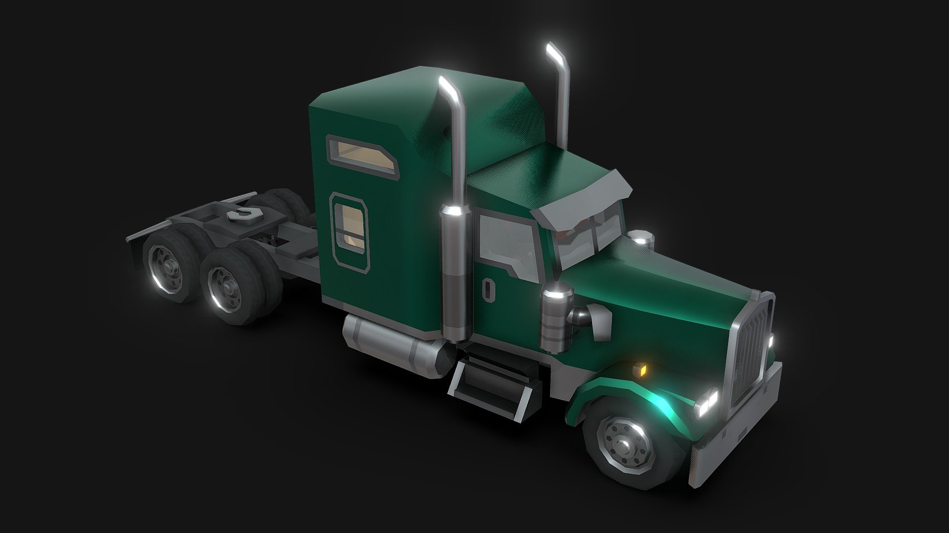 2021 Kenworth W900L | Low-Poly - 3D model by _gun (@mrgun) [97c092d ...