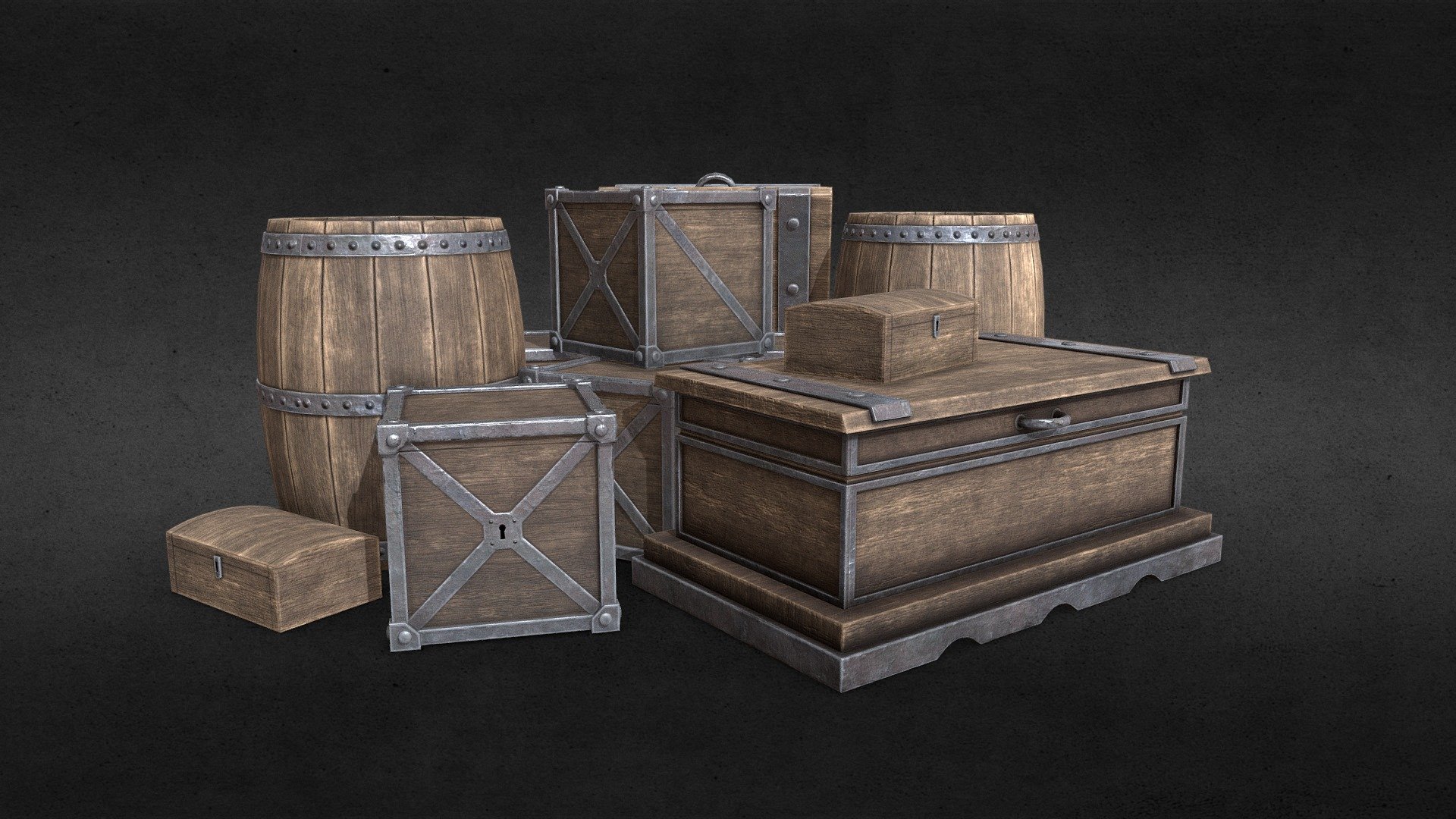 Medieval props pack - 3D model by GlebBelg [97c1b51] - Sketchfab