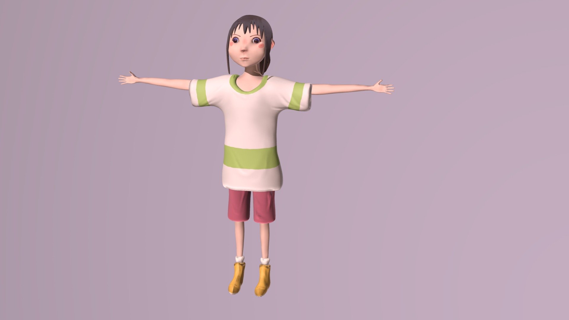 Chihiro_final - 3D model by ThabataTolentino [97c2c05] - Sketchfab