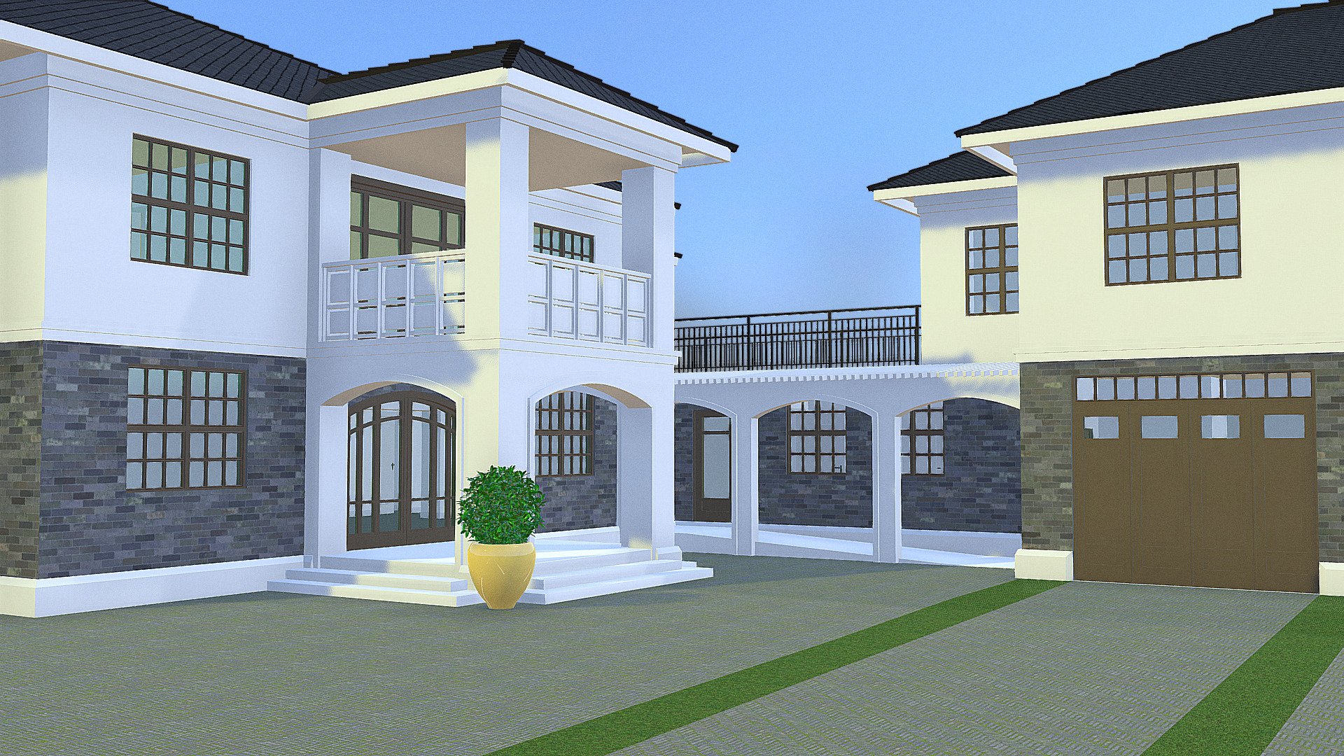 Family House - 3D model by Projets [97c659b] - Sketchfab