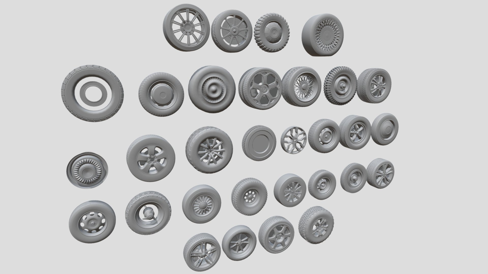 Rims_N_Tyres_kit_1.0 (CC0) - Download Free 3D model by ...
