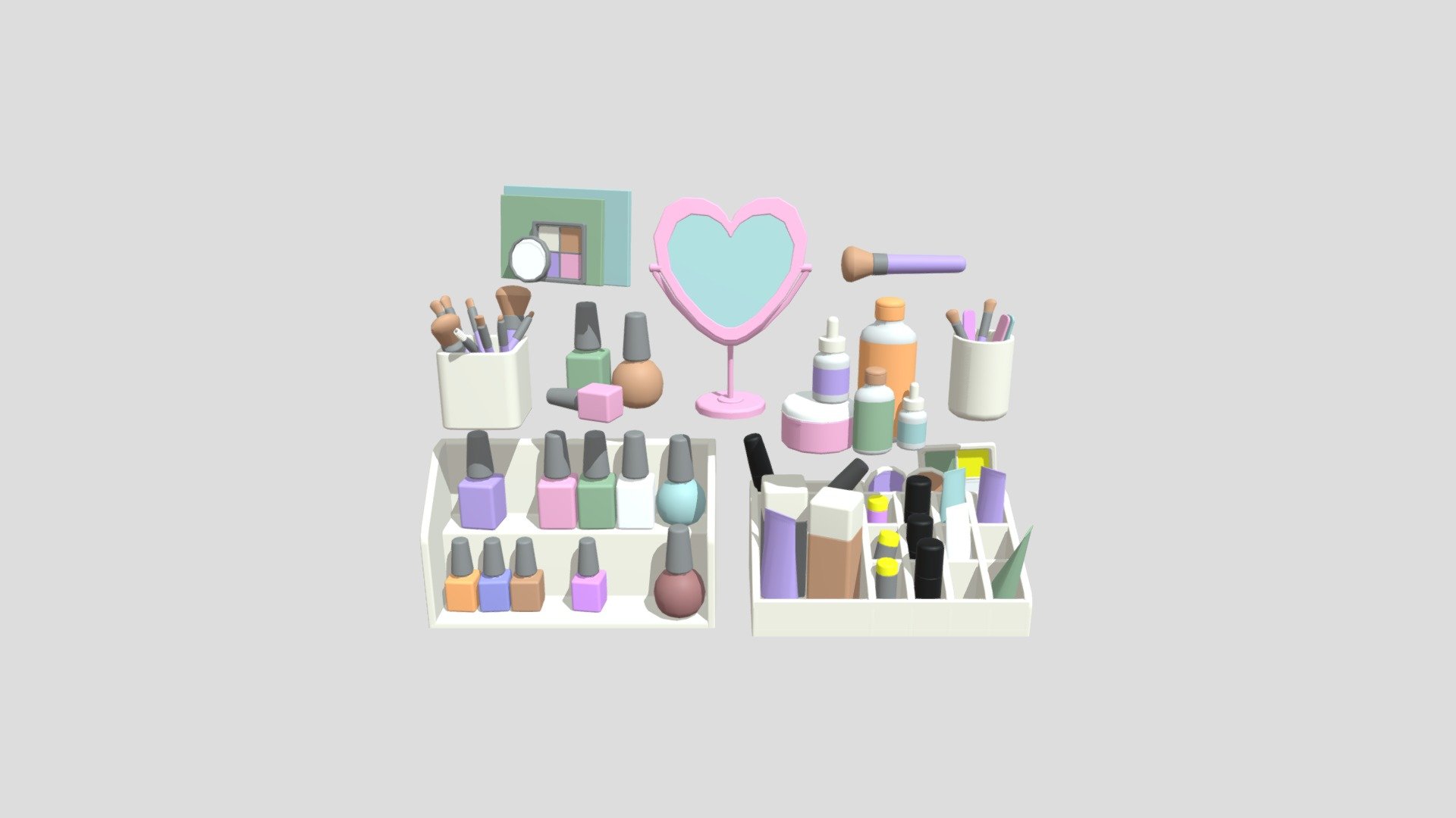 Vanity Clutter - 3D model by AmberM-B [97c8668] - Sketchfab