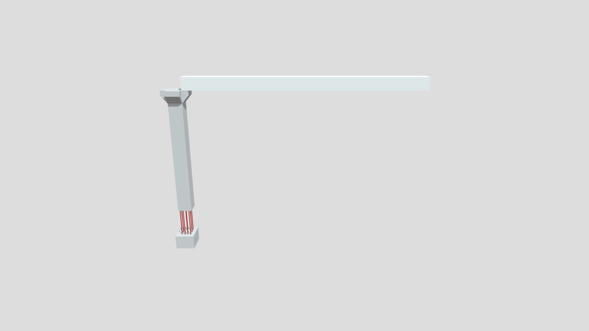 Columna de concreto rectangular con mensulas - 3D model by davidterrez ...