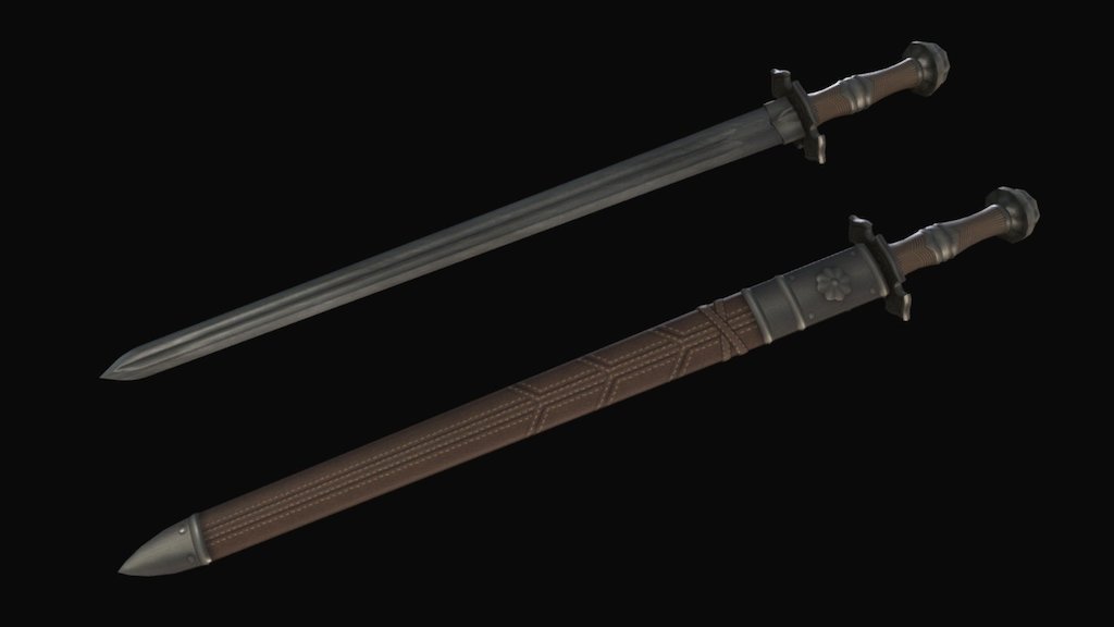 Blessed Silver Sword - 3D model by Ronnie Magnum (@ronniemagnum ...