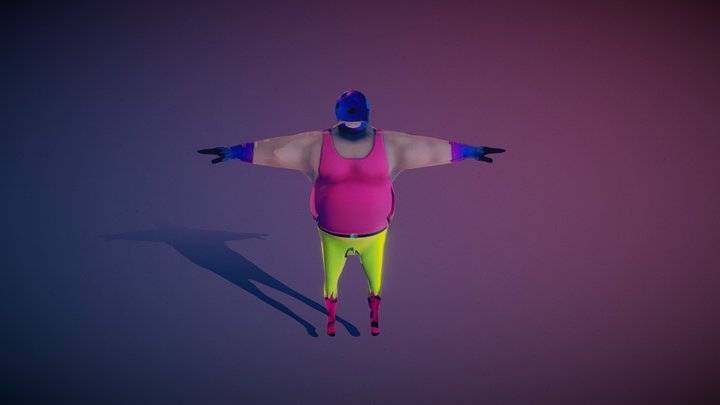 Wrestler 3D models - Sketchfab