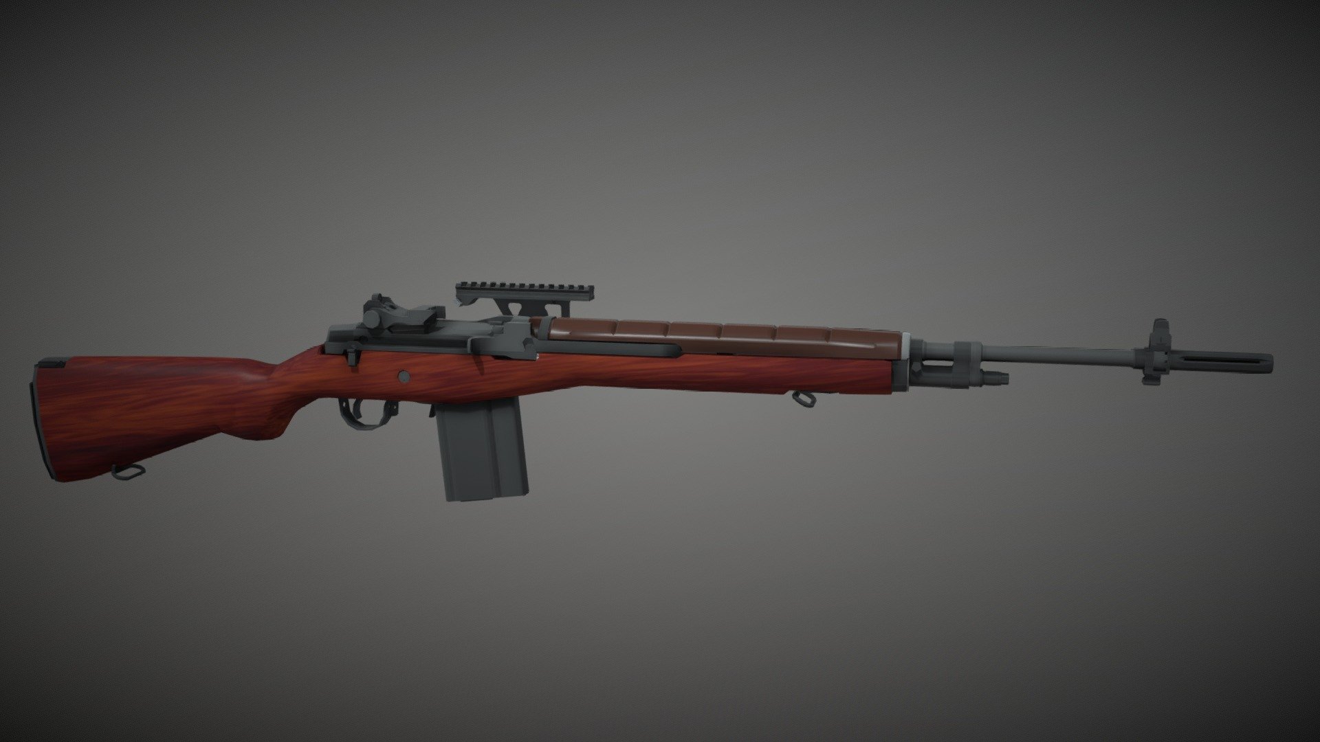 Low-Poly M14 - Download Free 3D model by notcplkerry [97d26ba] - Sketchfab
