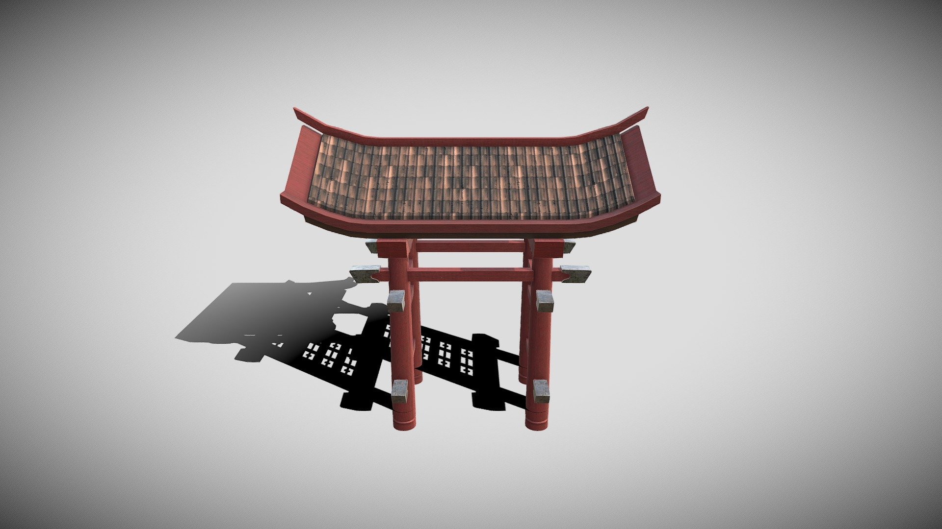 Torii Gate (Japanese Gate) - 3D model by strikians [97d310c] - Sketchfab