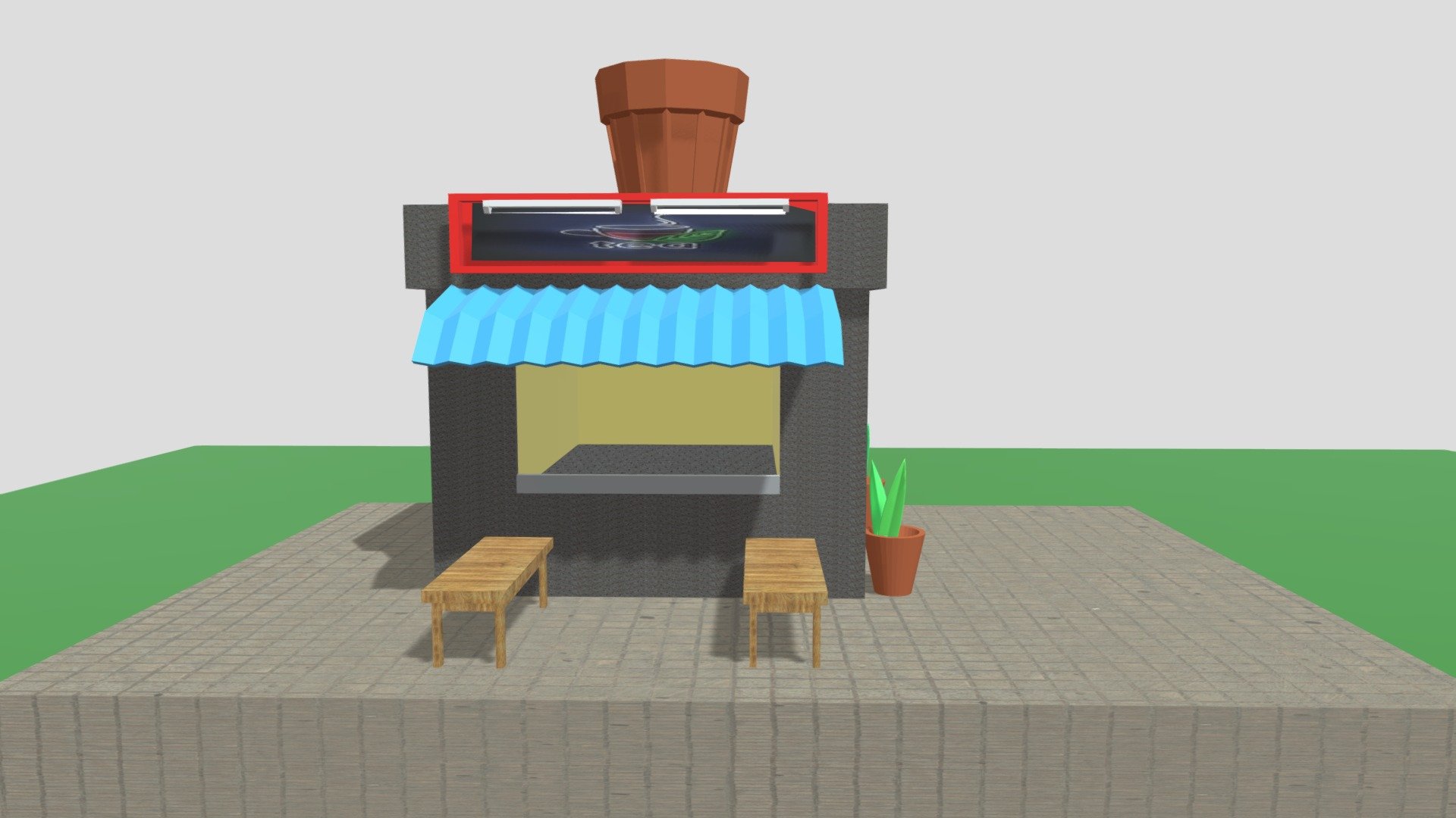 tea shop - Download Free 3D model by Ishwarya (@ishwaryava20) [97d3cb9 ...