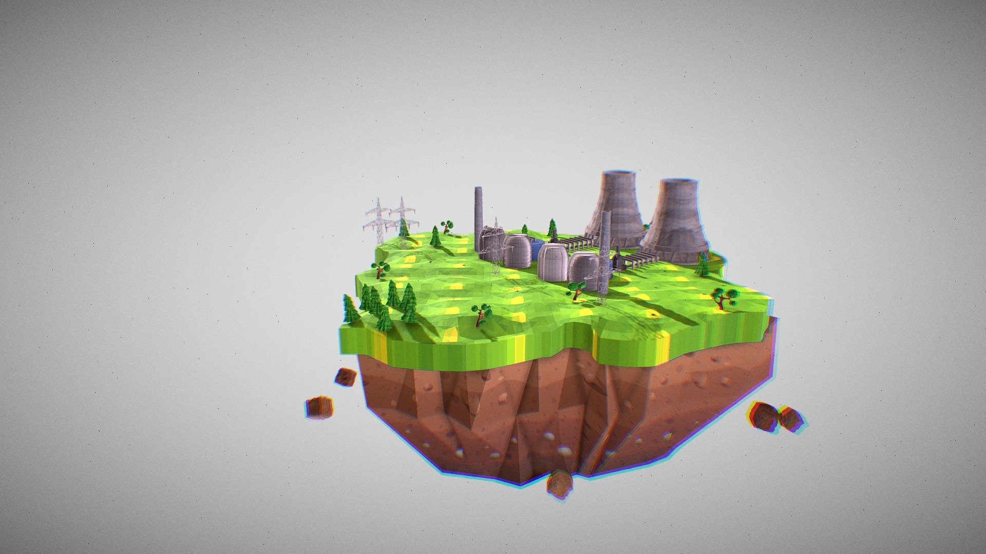 DIORAMA NUCLEAR - 3D model by santiago.adarve768 [97d680d] - Sketchfab