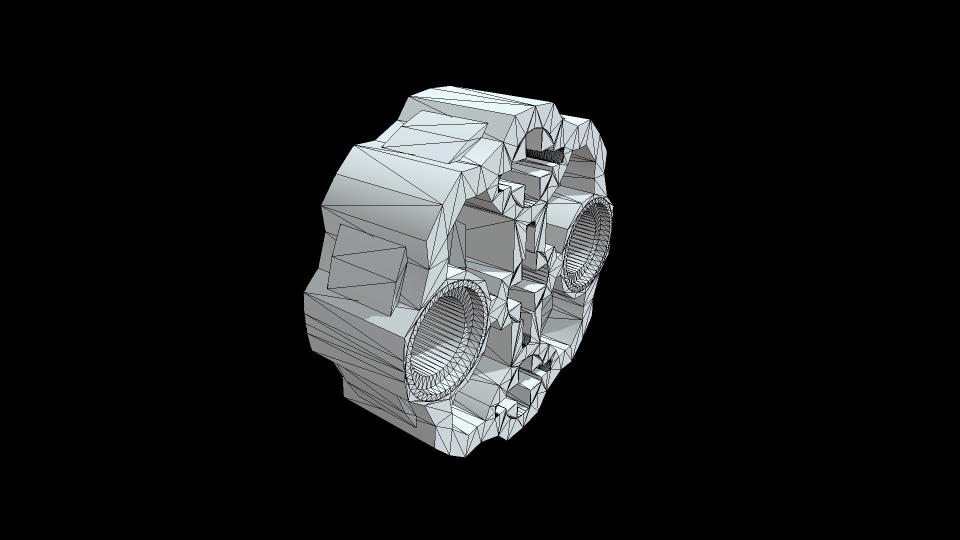 Axle Connector Block Round with 2 Pin - Download Free 3D model by ...