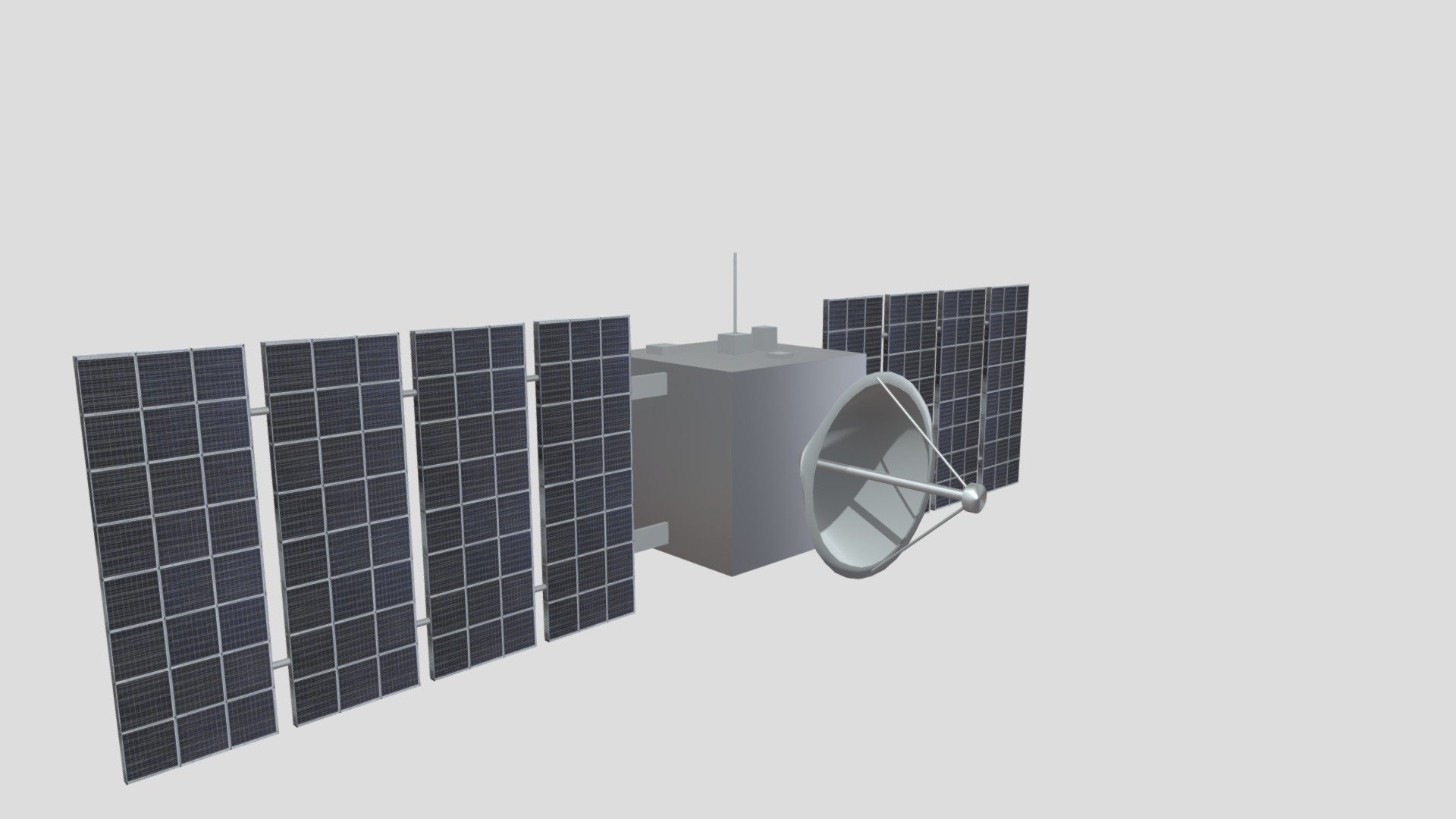 Космический спутник - Download Free 3D model by Lion (@levkost777 ...
