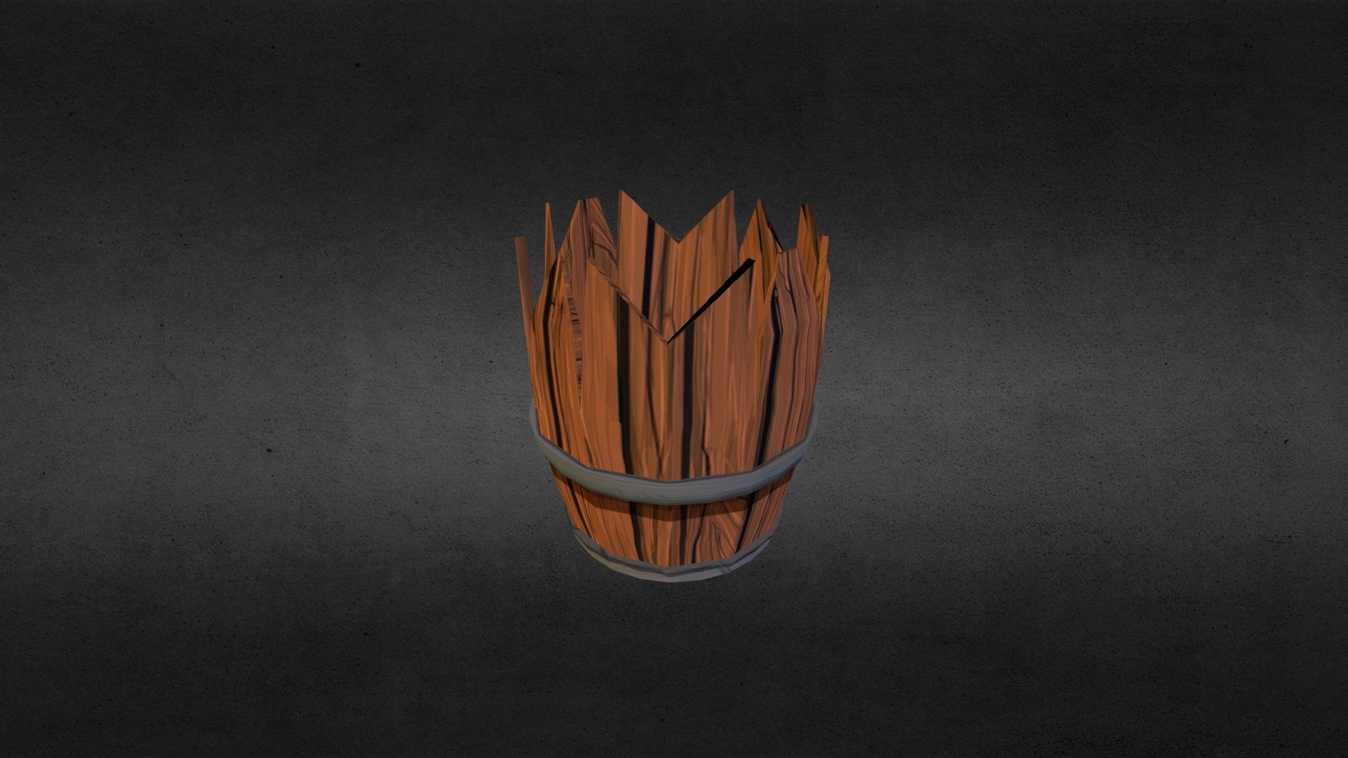 Broken_Barrel_obj - 3D model by masterrapster2003 [97d8c75] - Sketchfab