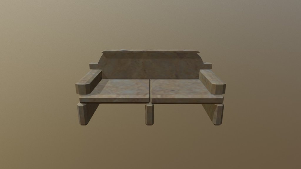 Stone Bench - 3D model by hyphendais [97d9947] - Sketchfab