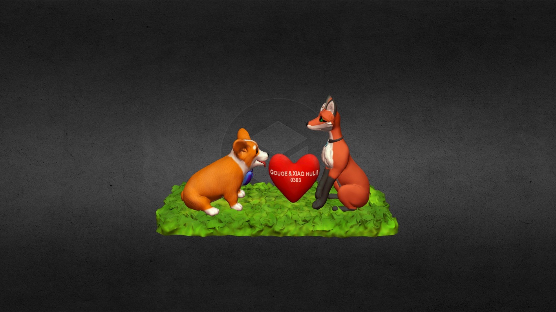 FOX and CORGI 3D model - 3D model by 3D Plus (@pattap) [97da4b0 ...