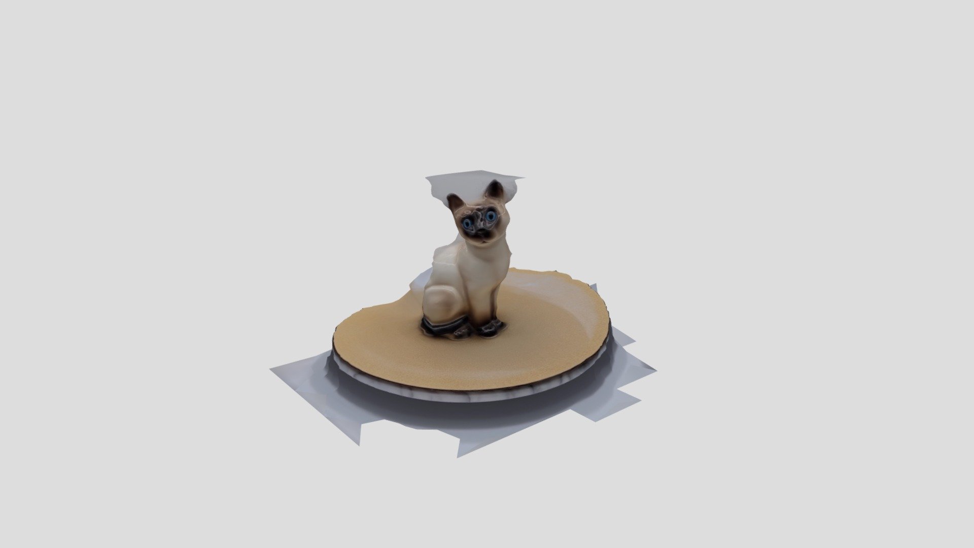 Siamese Cat Figurine - Download Free 3D model by Fyrokid [97dc2ca ...