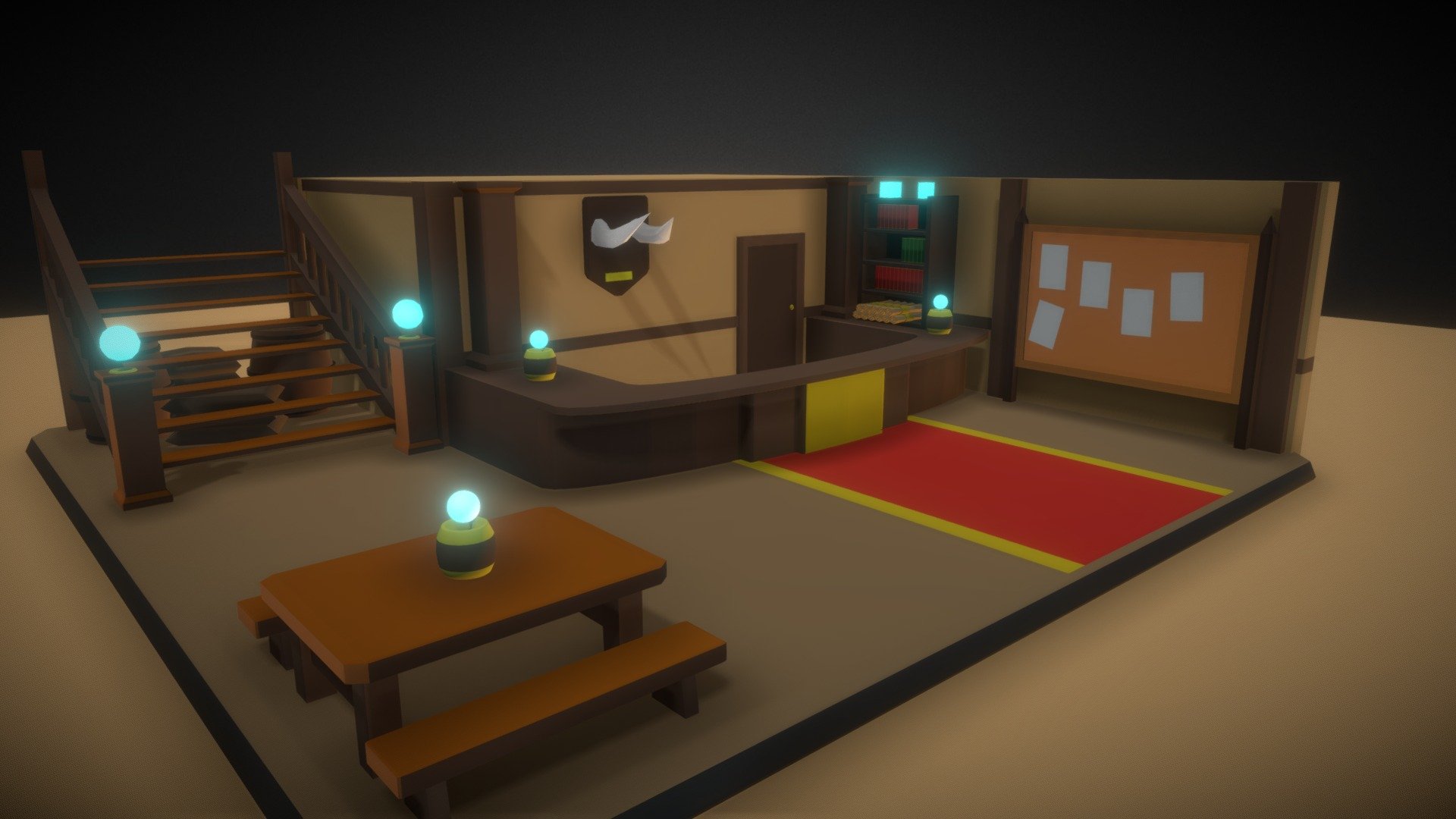Guild Reception Area - Buy Royalty Free 3D model by The Design Wonderer ...