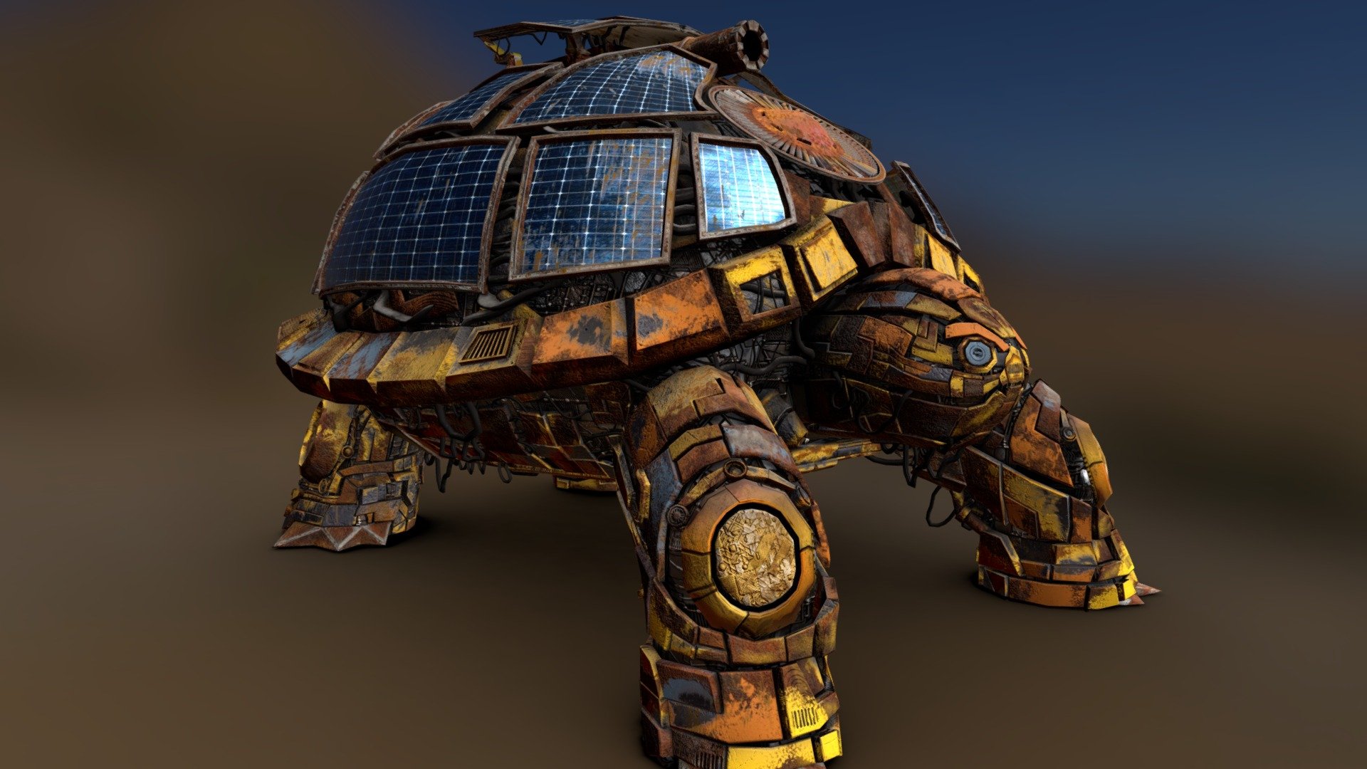 RUSTBORN - GAP Final Assignment - Solar Turtle - 3D model by ...