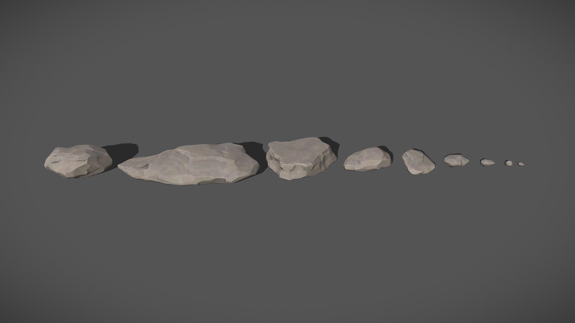 Stylized Rocks and Stones Pack Part 1 - 3D model by Yuppi [97e0ae0 ...