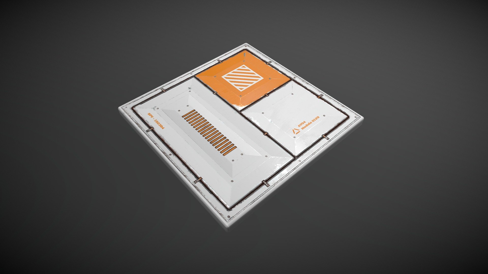 Scifi wall panel - 3D model by Jonathan Giguere (@gigj08) [97e210a ...