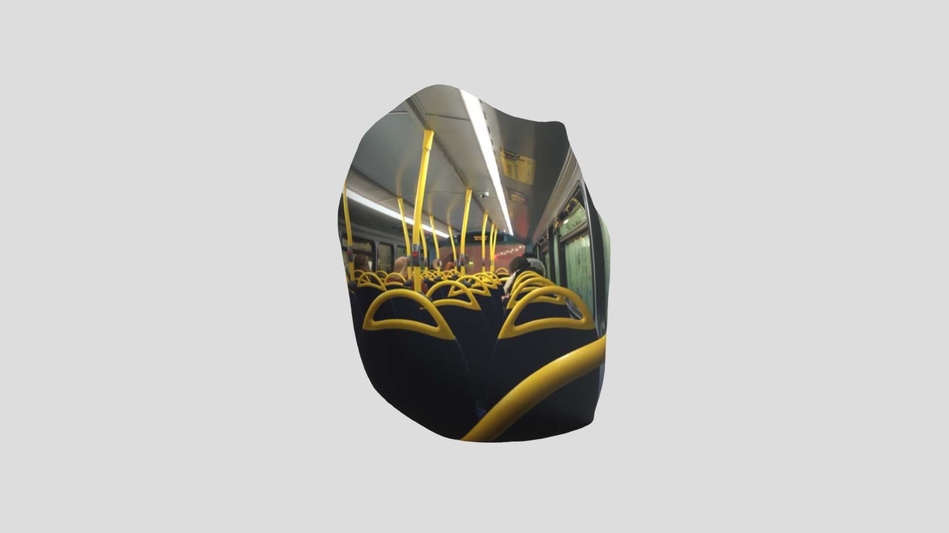 inside a double deck bus in London - Download Free 3D model by ...
