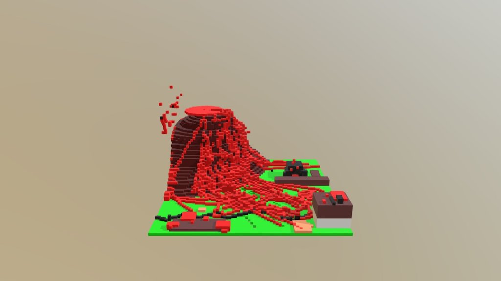 GODZILLA VOLCANO DESTRUCTION!!!!!!!!! - 3D model by evanncalebd1463 ...
