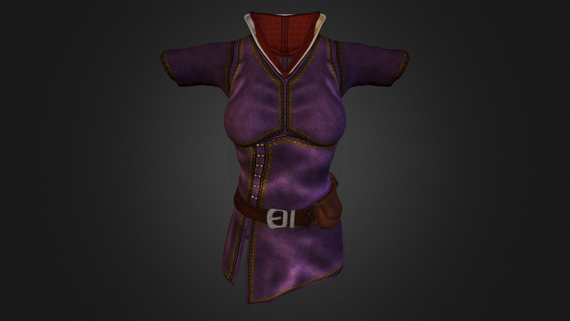 Fantasy Ranger F - 1 - Tunic - 3D model by beholdmidia [97e70ae ...