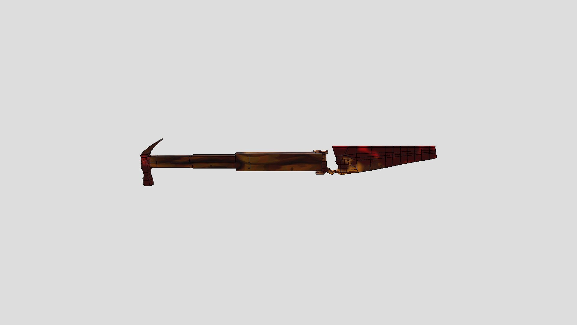 Apocalypse weapon hammer and saw - Download Free 3D model by Daniel ...