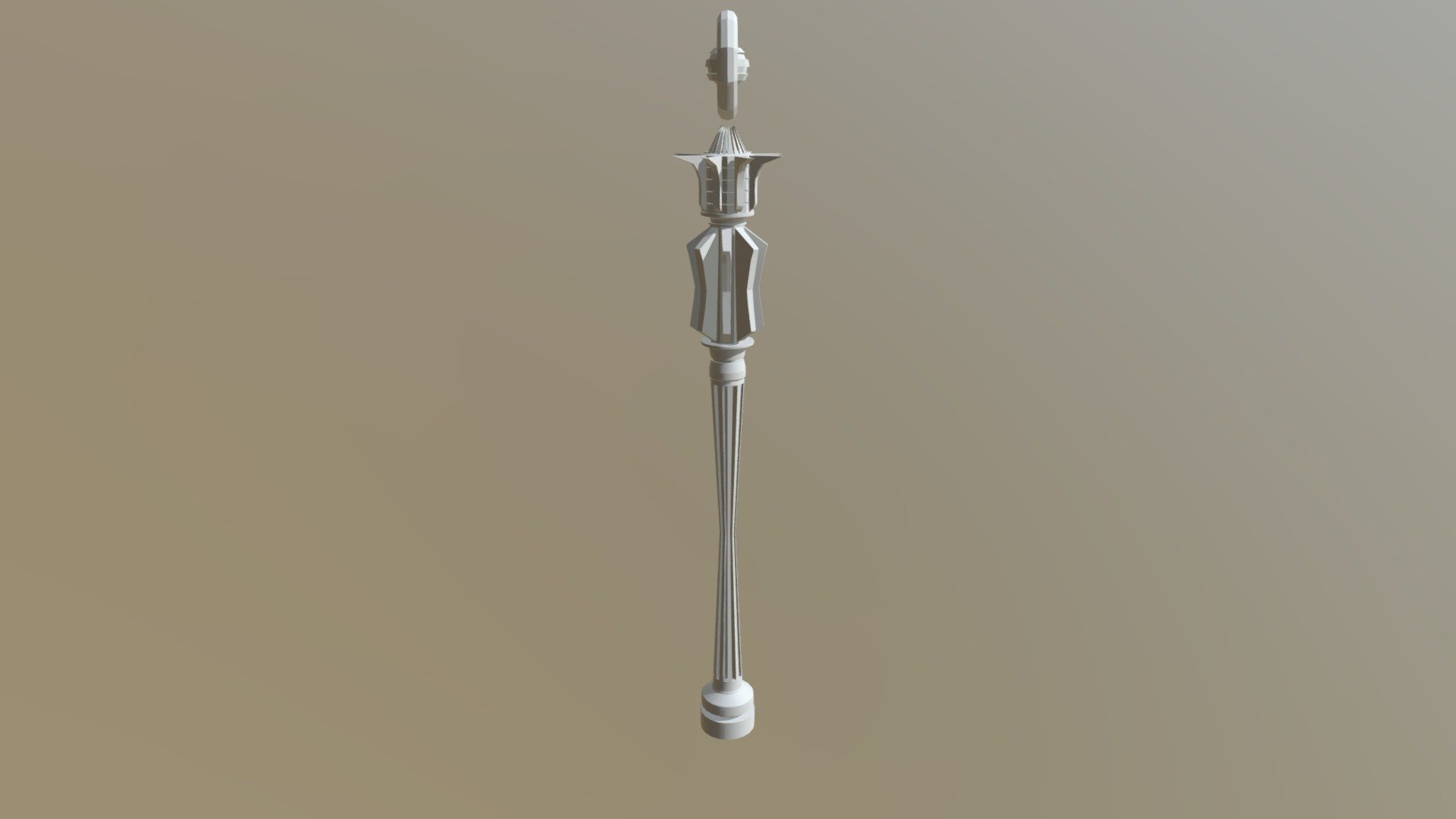 Low Poly Staff Idea WIP - 3D model by IwanRProductions [97e8e16 ...