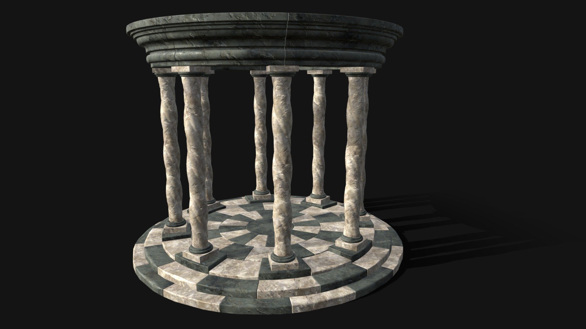 Marble Octagon Pavilion - Buy Royalty Free 3D model by Clockwork ...