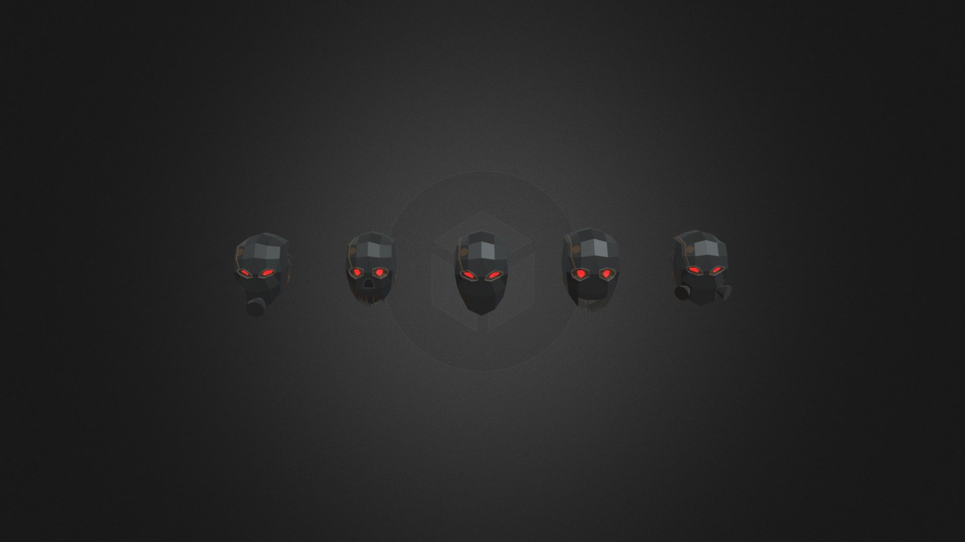 Lower Poly Masks - 3D model by the1987redfox [97e9d08] - Sketchfab
