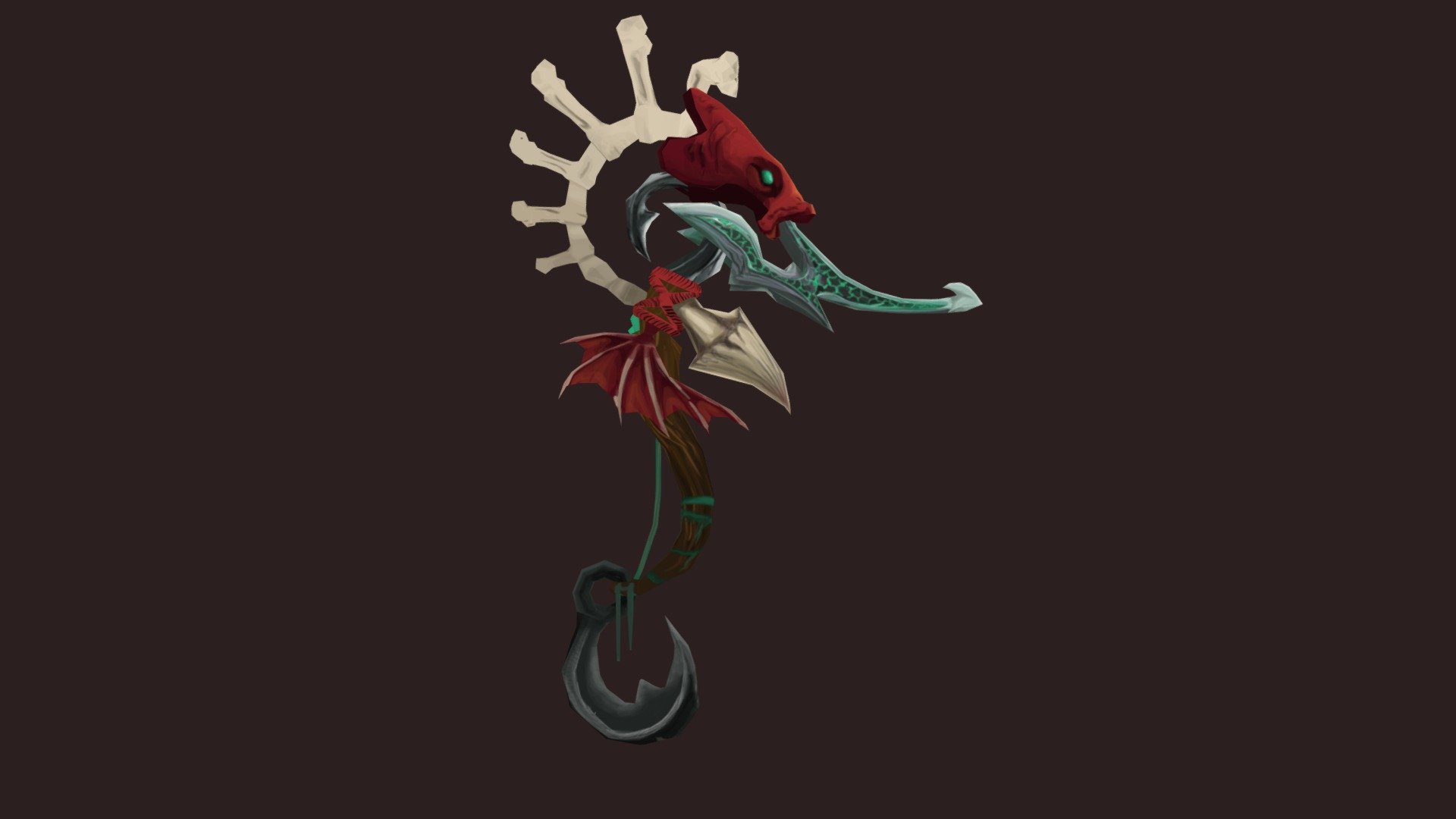 WeaponCraft 2020 - 1DAE05 - Fish Bonez - Download Free 3D model by ...