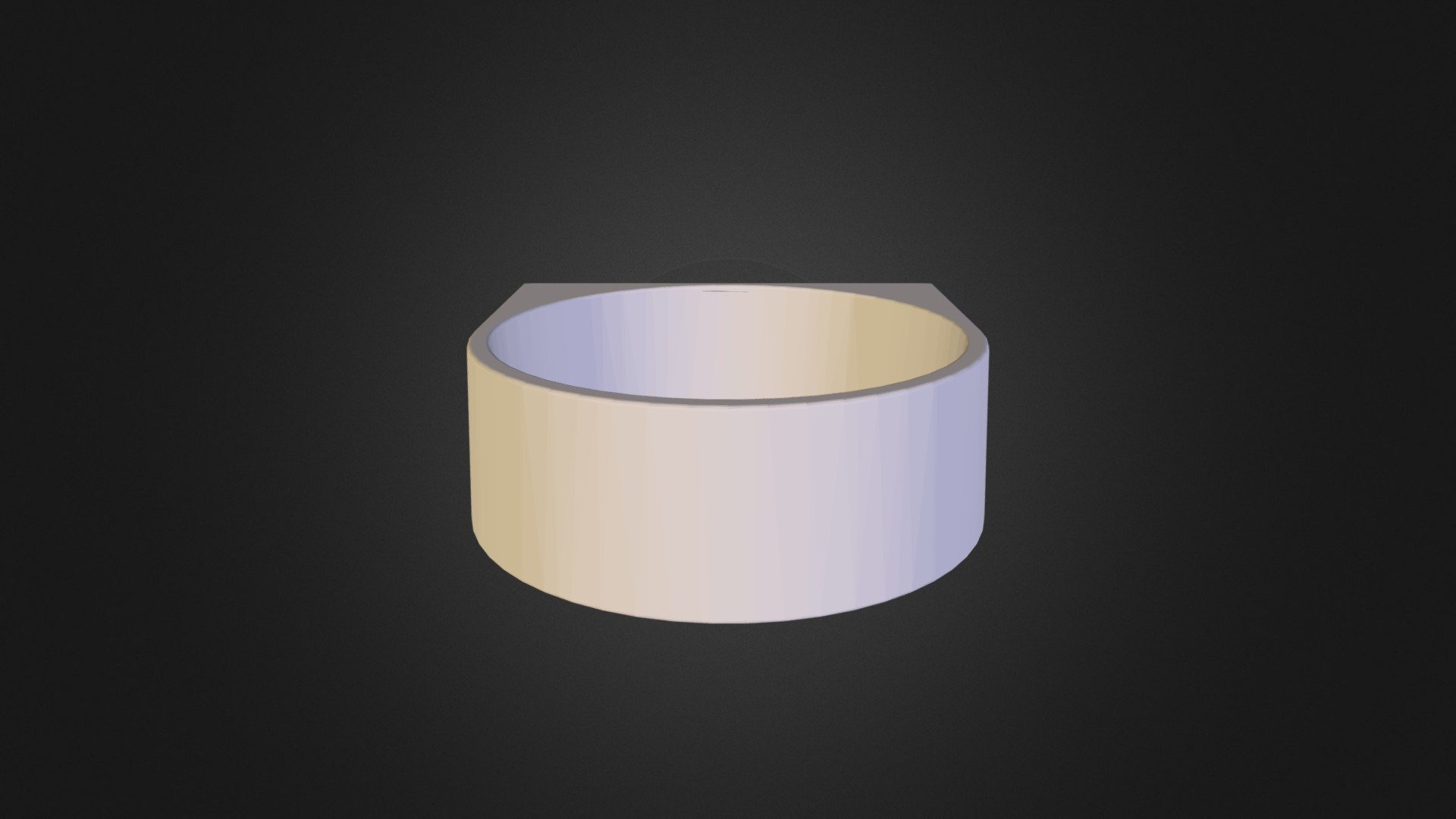 Lined Block Ring - 3D model by 3dindustries [97eb8bc] - Sketchfab