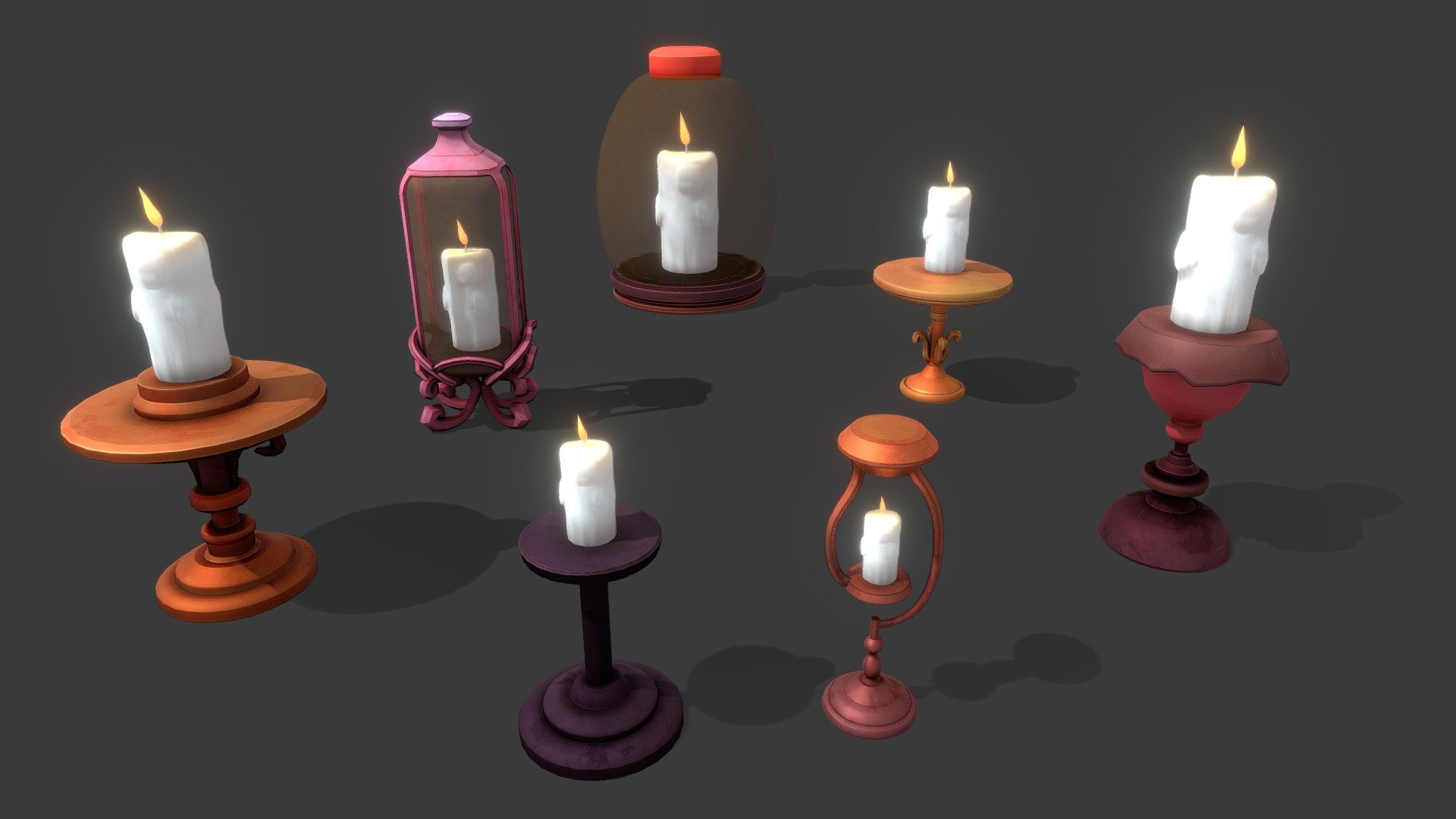 Halloween Fantasy stylized lamp - Buy Royalty Free 3D model by 3D ...