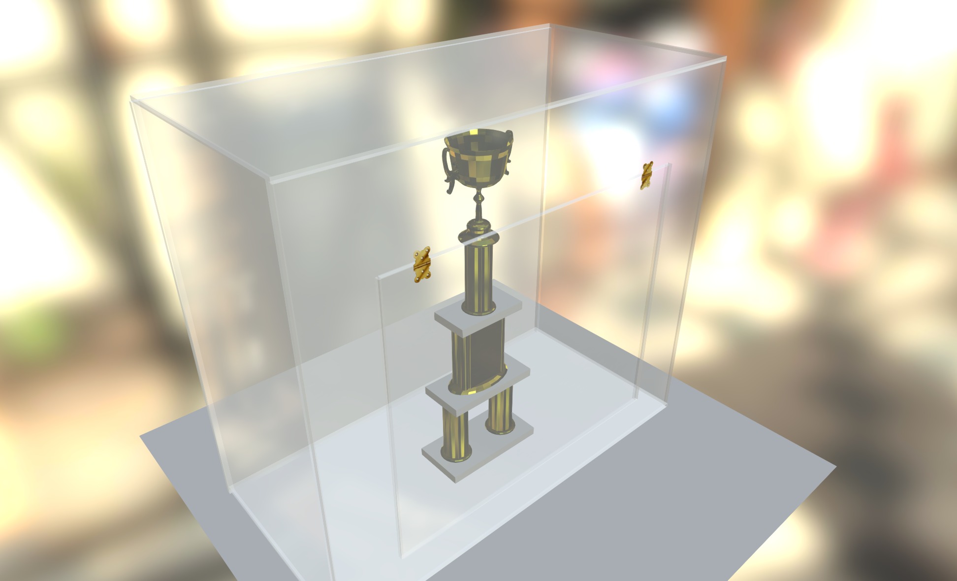 Trophy Cabinet - 3D model by chrisgee [97ee7e4] - Sketchfab