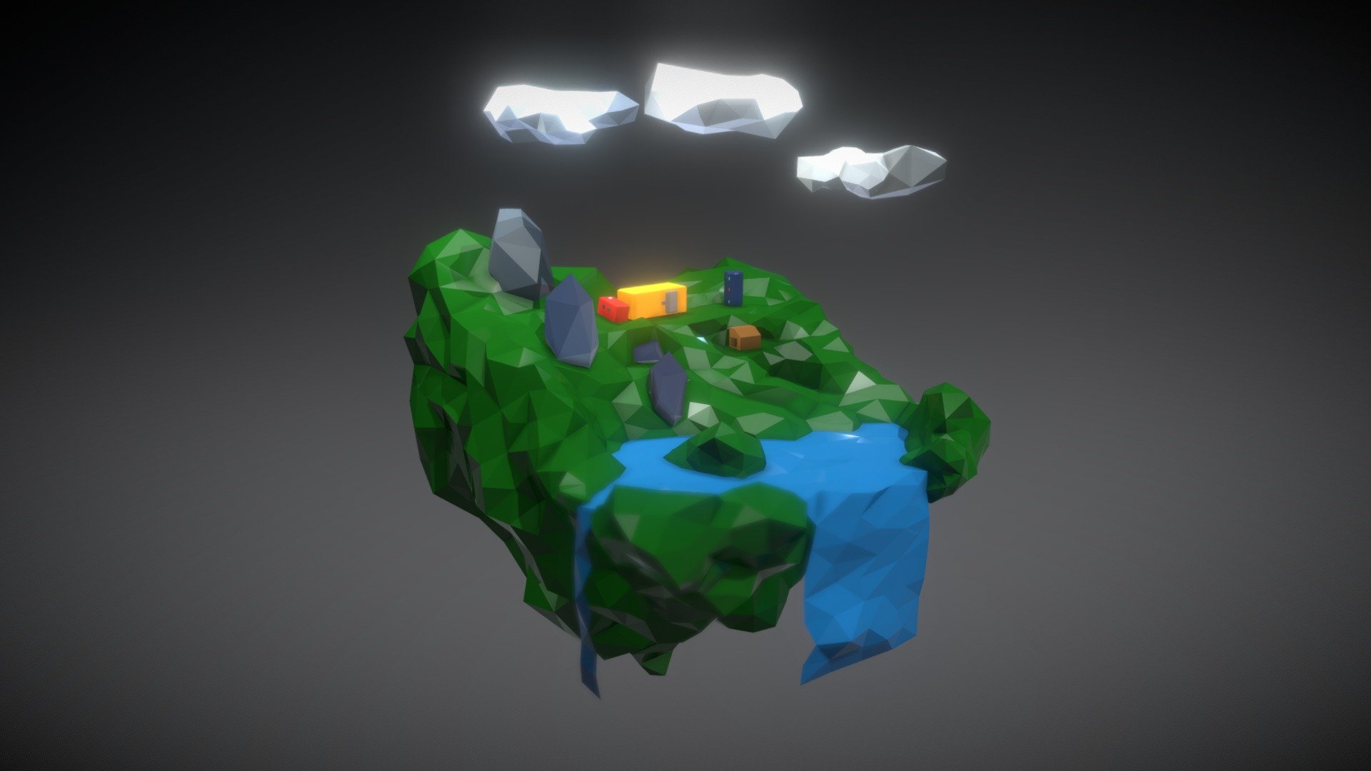 Isolation Isometric World - 3D model by bobbysaputera [97f2b0a] - Sketchfab