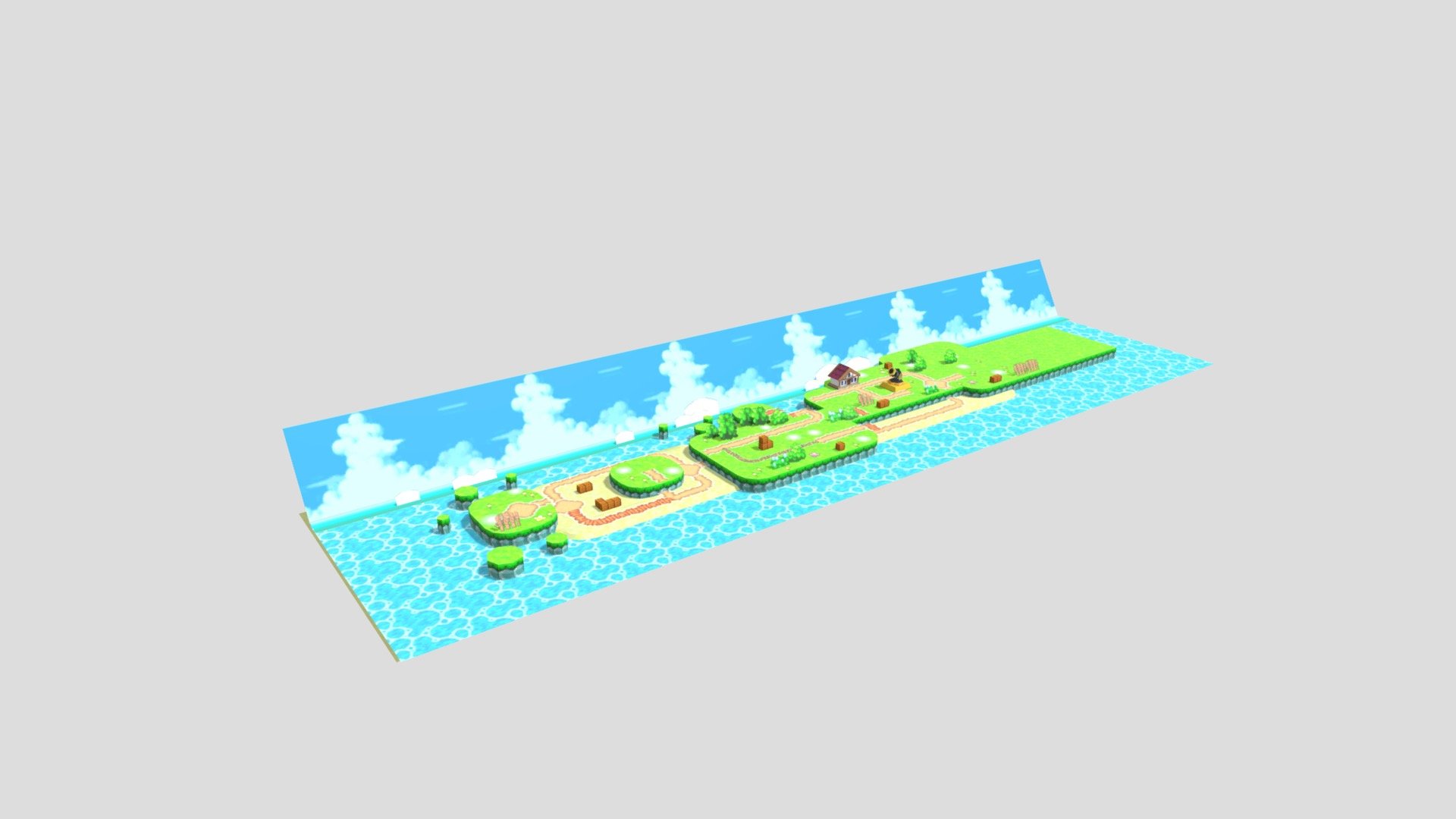DS DSi - New Super Mario Bros - World 3 - Download Free 3D model by ...